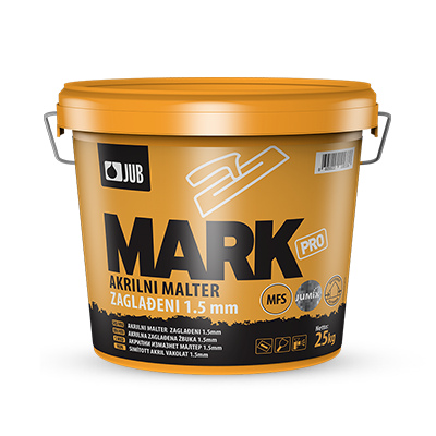 Akrilni zaglađeni malter 1.5mm 25KG - Pes Una